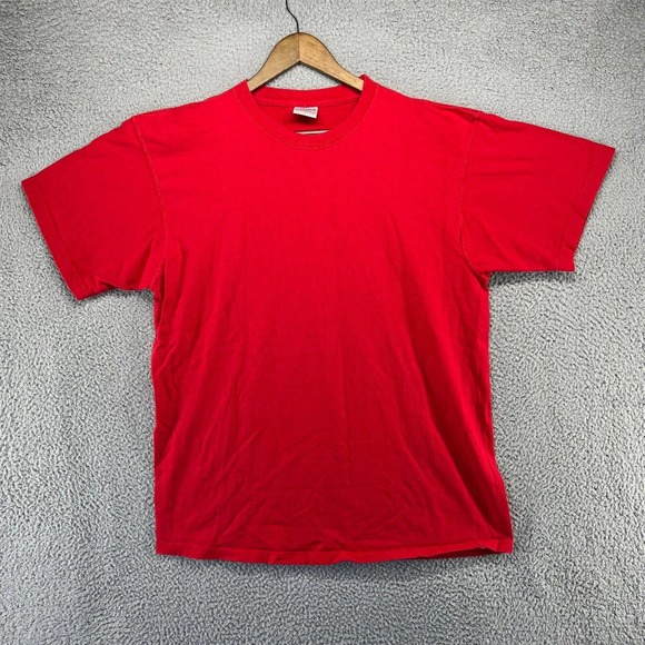 Pluma | Shirts | Vintage Pluma Blank Shirt Mens Large Red Heavyweight ...